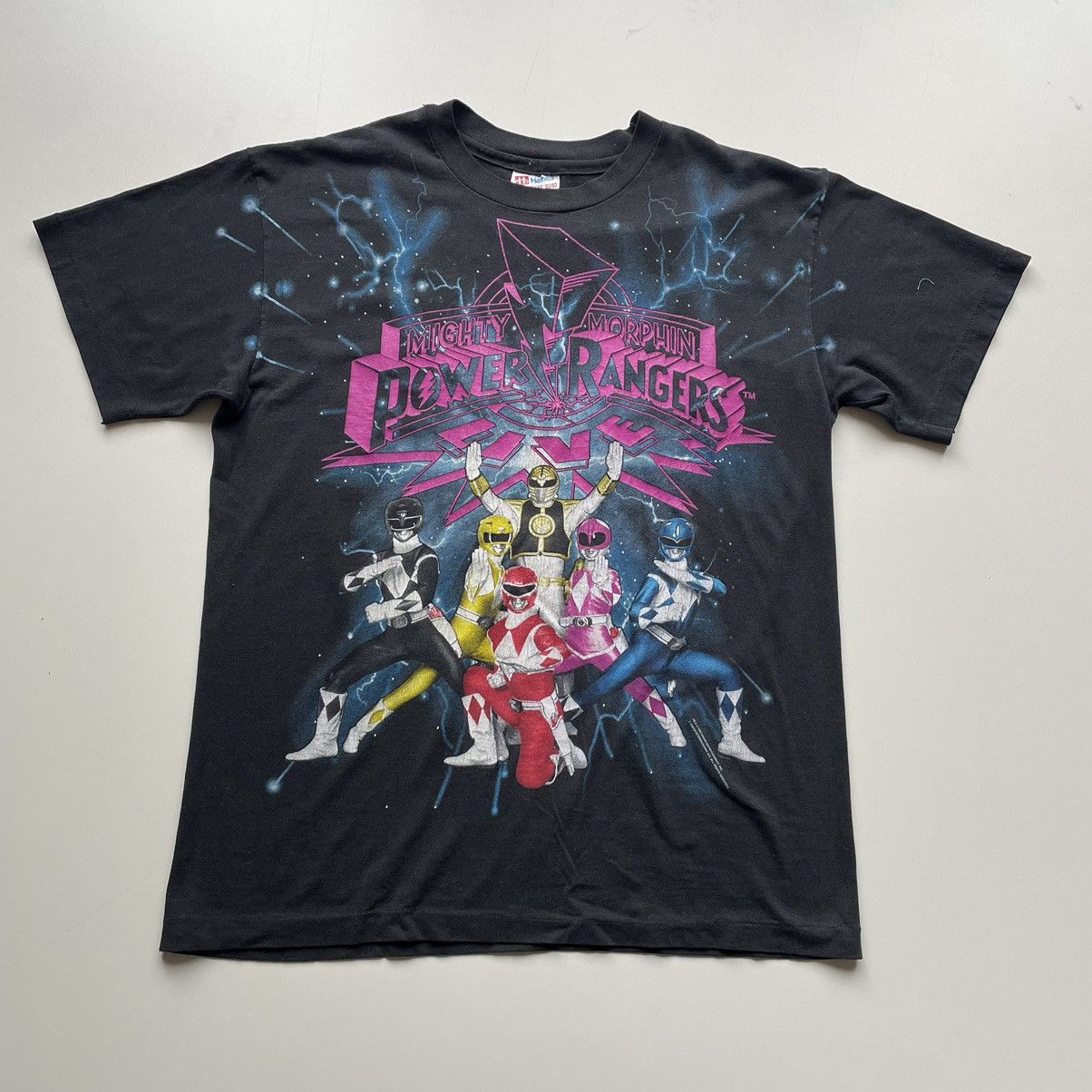 Vintage 1990s Mighty Morphin Power Rangers Graphic T Shirt | TOP DRWR