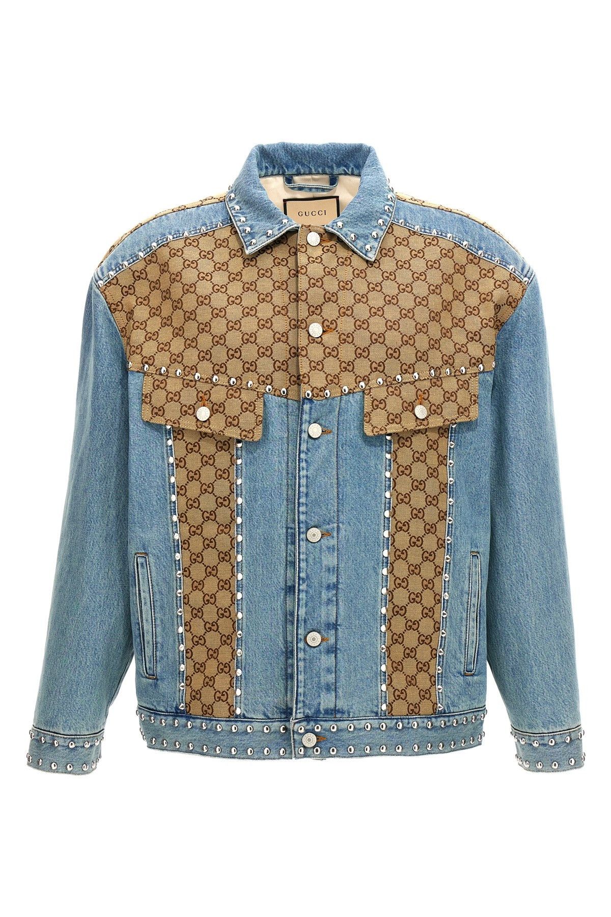 Gucci 'GG' insert denim jacket | TOP DRWR