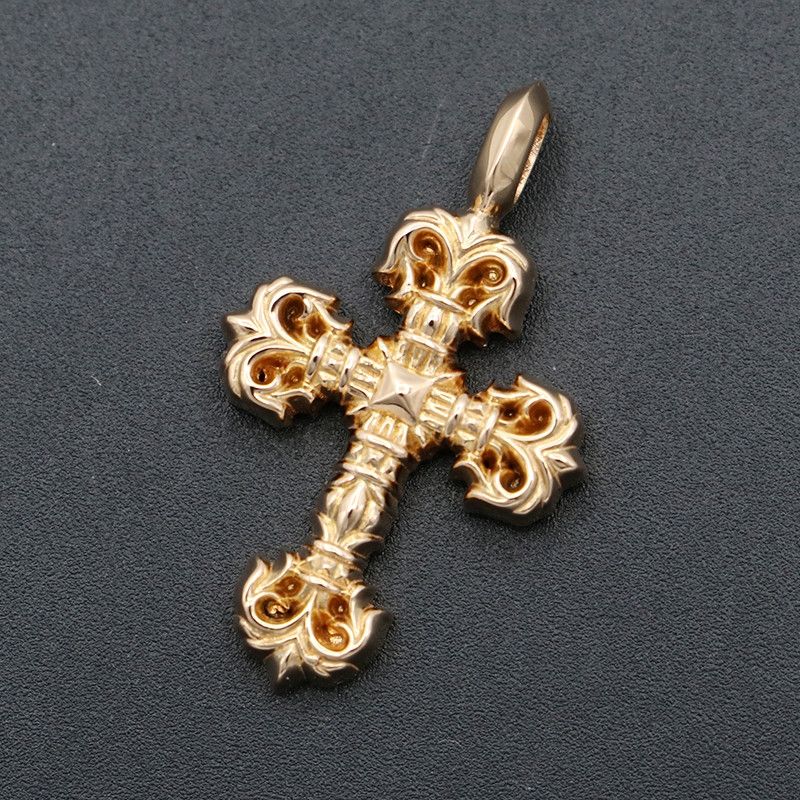 Chrome Hearts Gold Filigree Cross Pendant | TOP DRWR