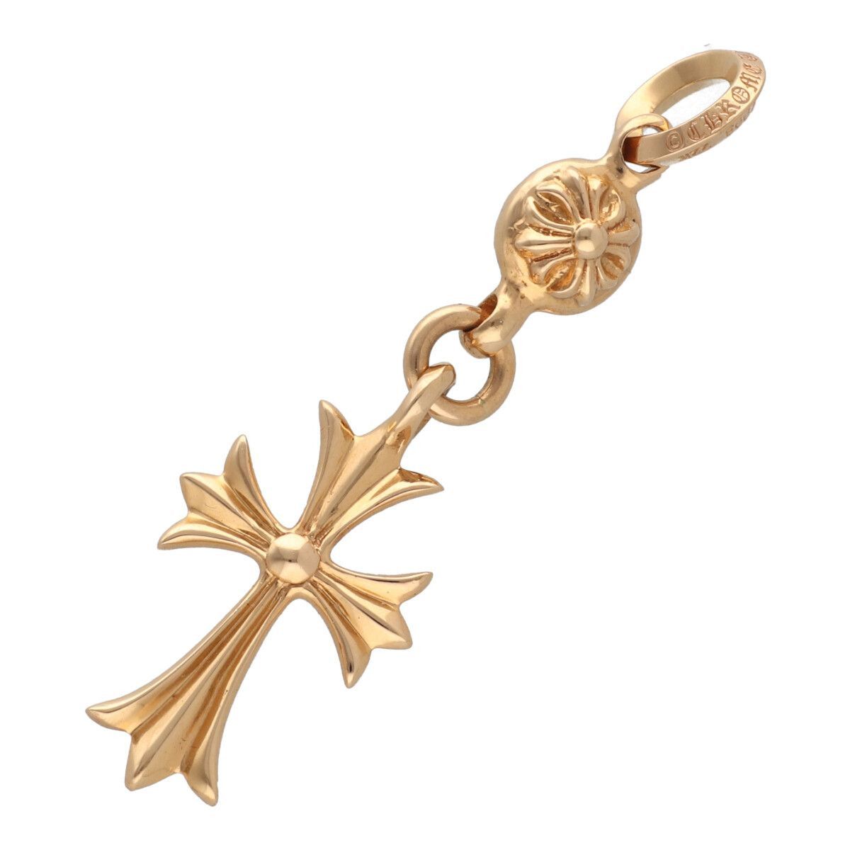 Chrome Hearts Gold Cross Pendant | TOP DRWR