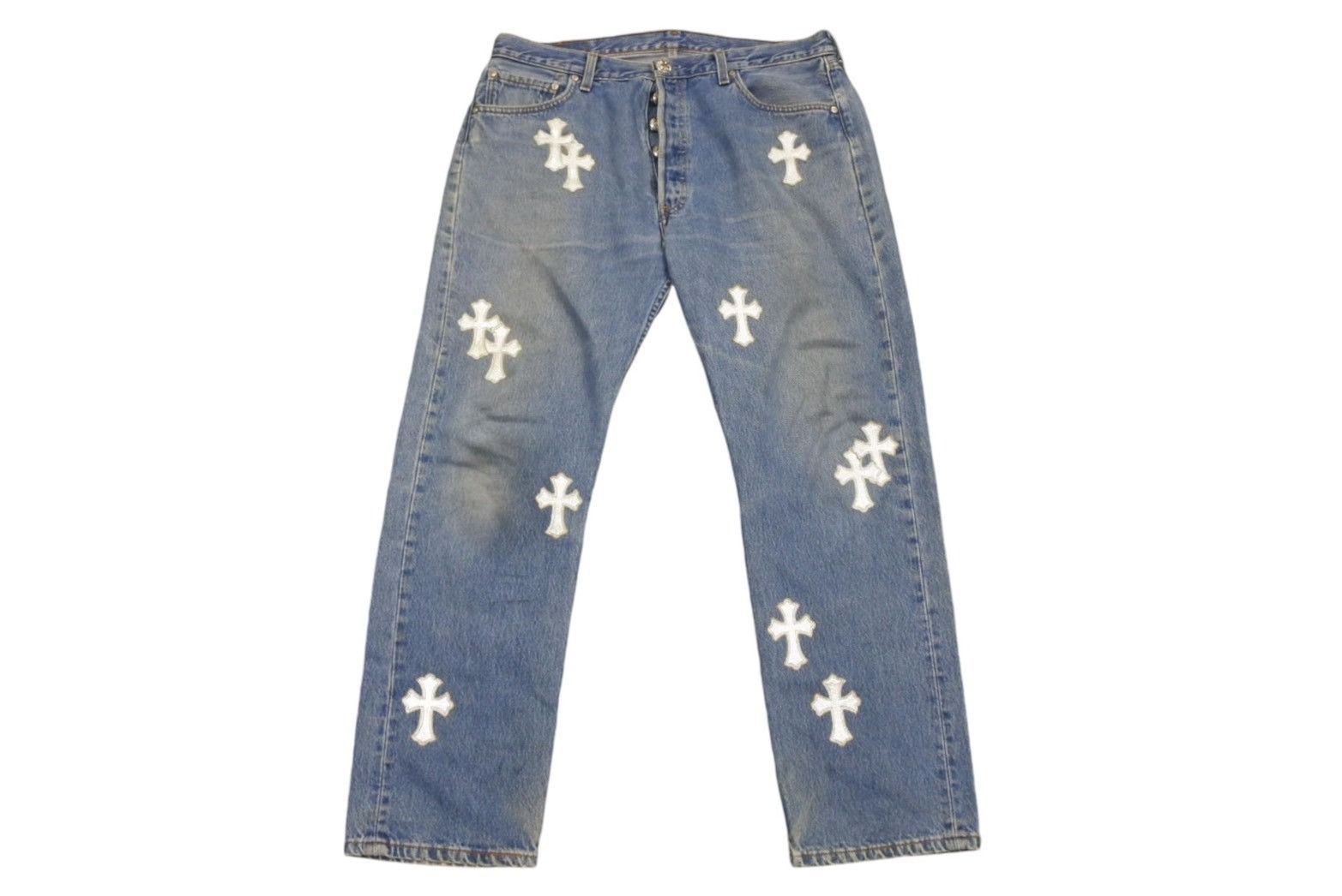Chrome Hearts x Levi's Custom Drake Cross Patch Denim | TOP DRWR