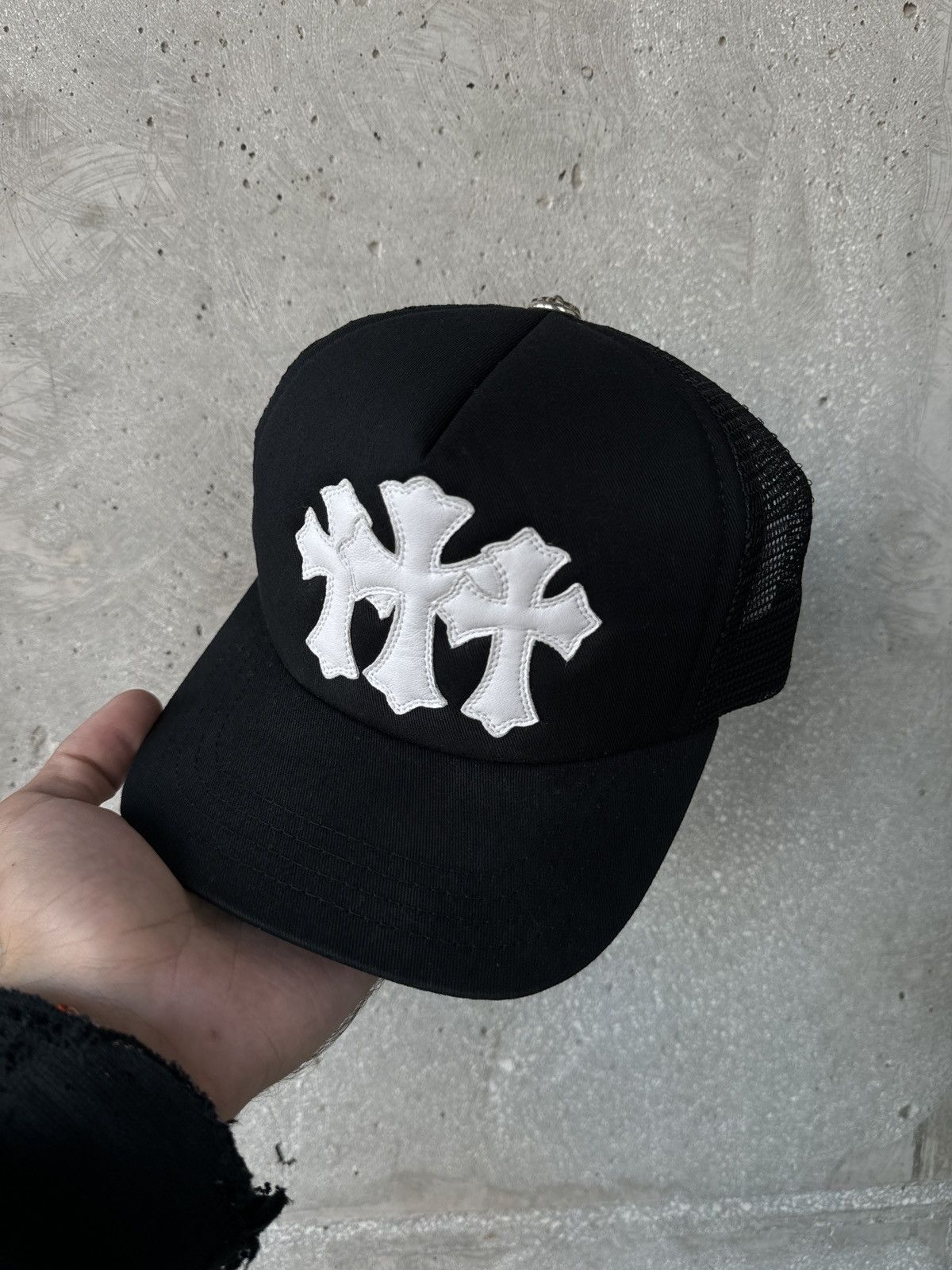 Chrome Hearts Triple White Patch Hat | TOP DRWR