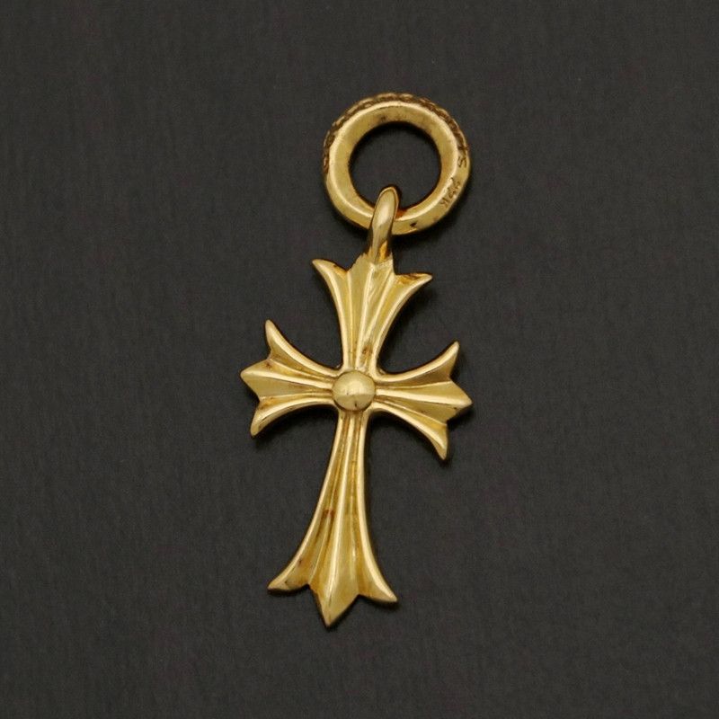 Chrome Hearts Gold Cross Charm | TOP DRWR