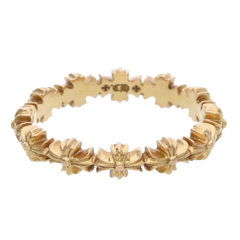 Chrome Hearts Tiny E Plus Band Ring - Size 6.5 | TOP DRWR