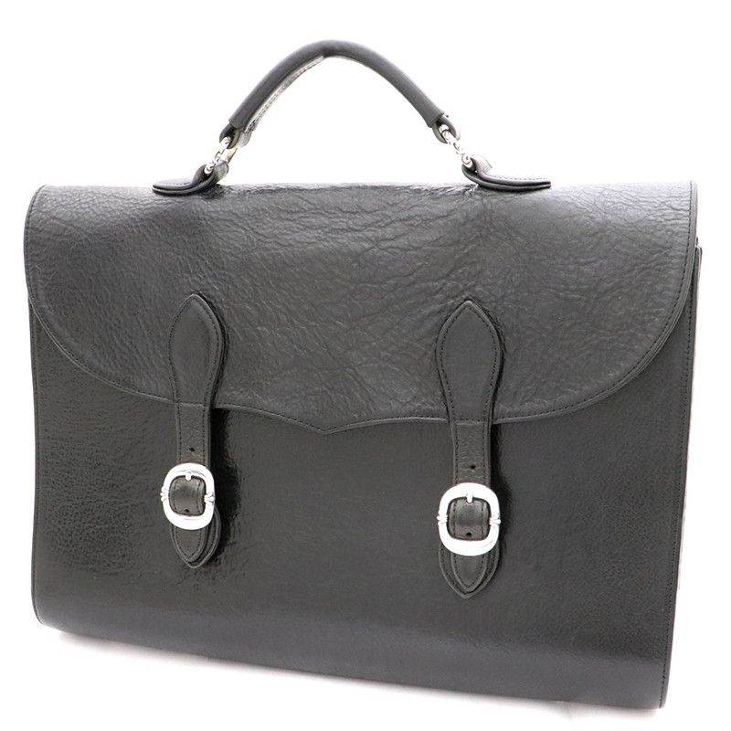 Chrome Hearts Heavy Leather Briefcase | TOP DRWR