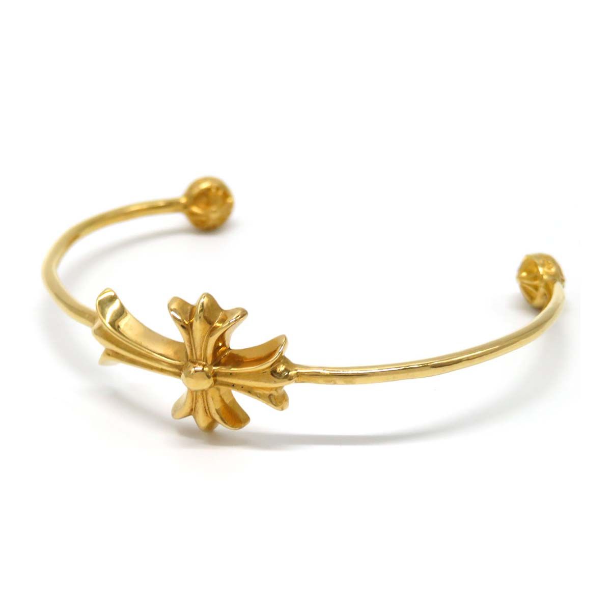 Chrome Hearts Cross Gold Bangle | TOP DRWR