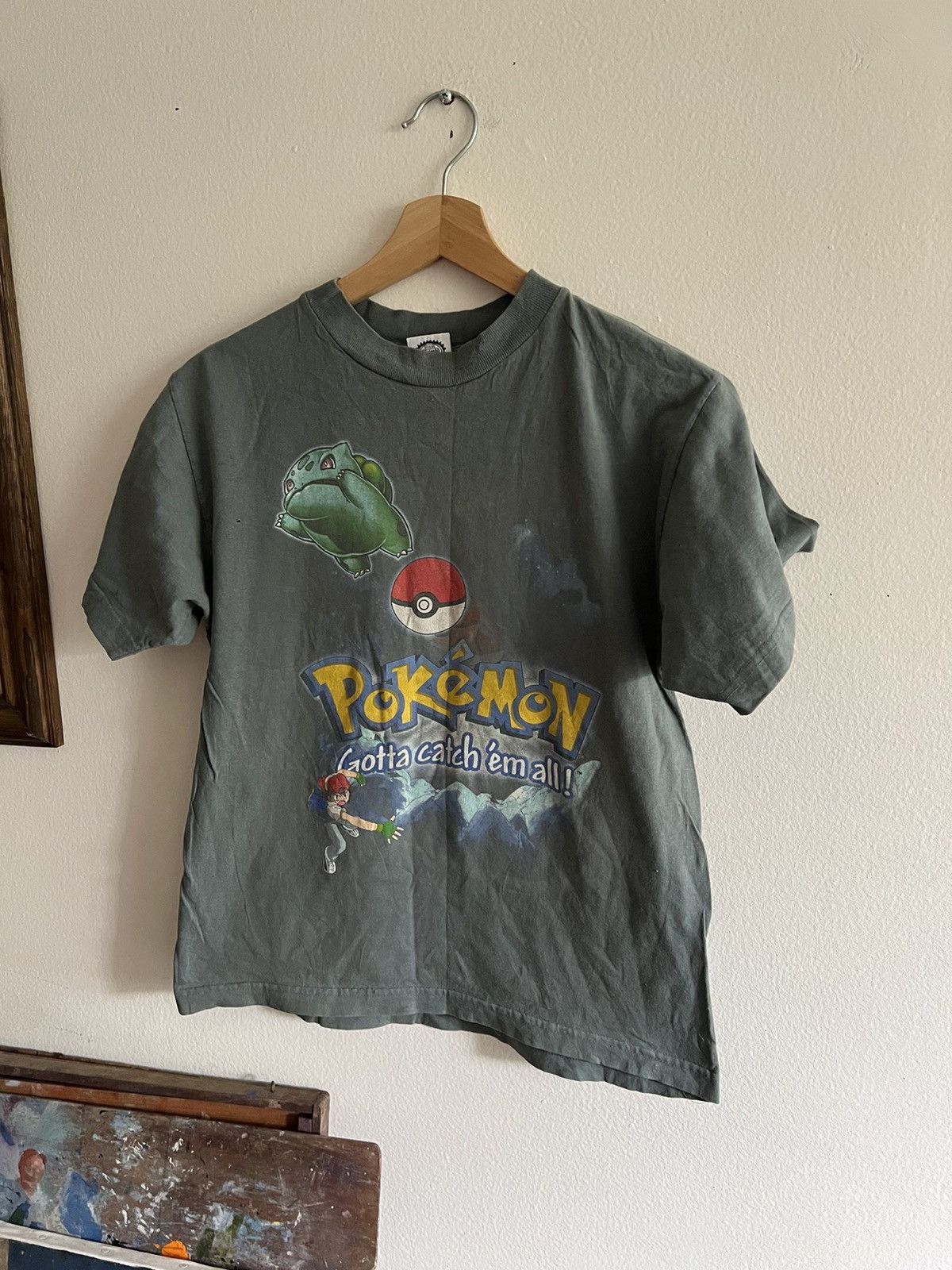 Vintage 90s Pokemon Bulbasaur Ash Anime Gotta Catch’em All! Tee | TOP DRWR