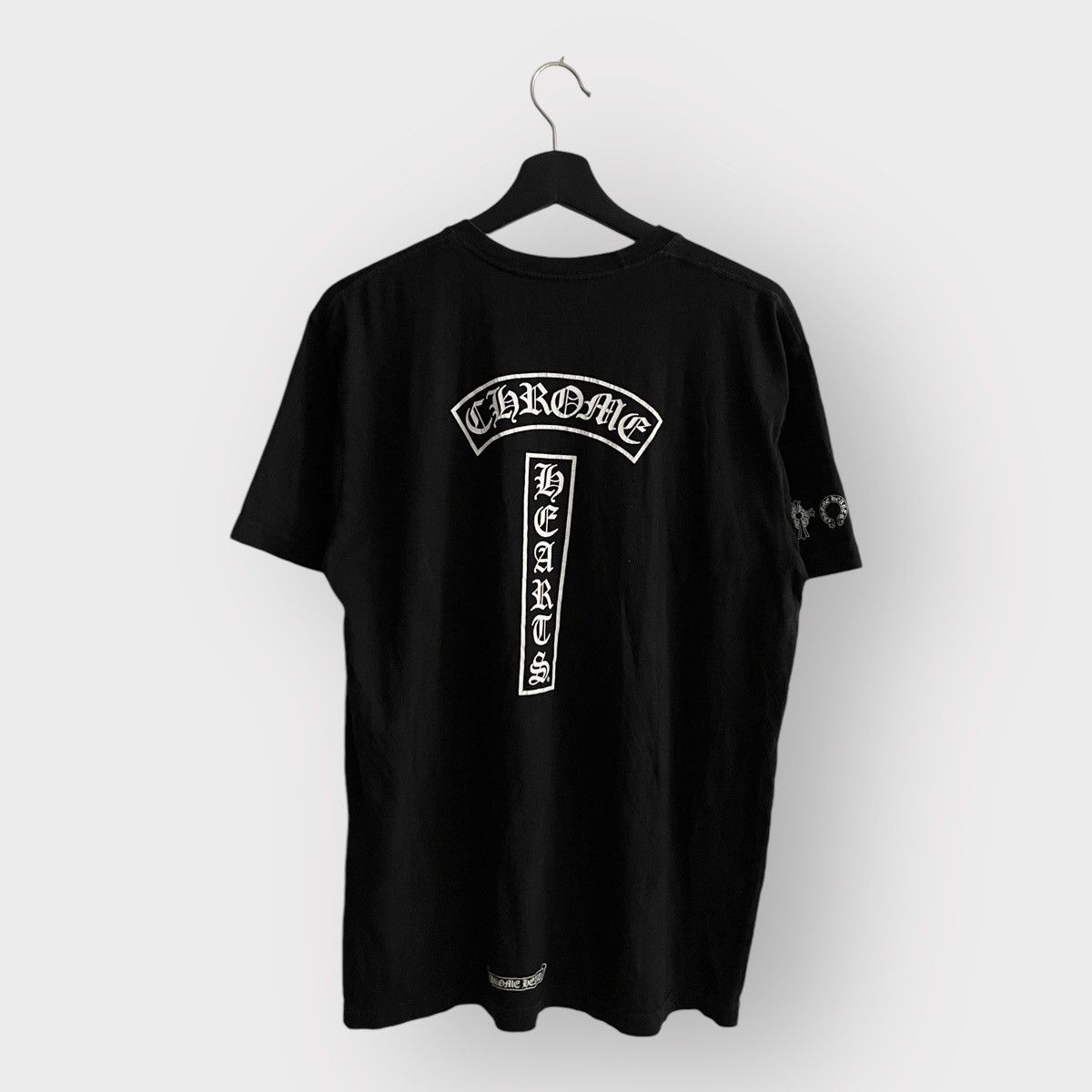 STEAL! 2010s Chrome Hearts T Bar Logo Horseshoe Tee | TOP DRWR