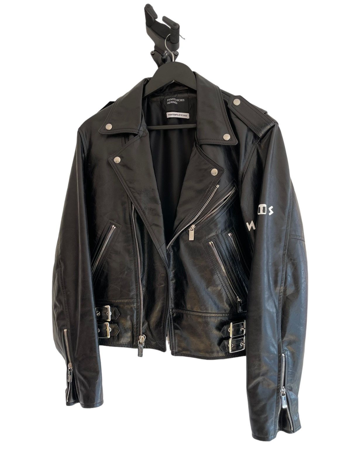 Enfants Riches Deprimes ERD Goth Couple Leather Moto Jacket | TOP DRWR
